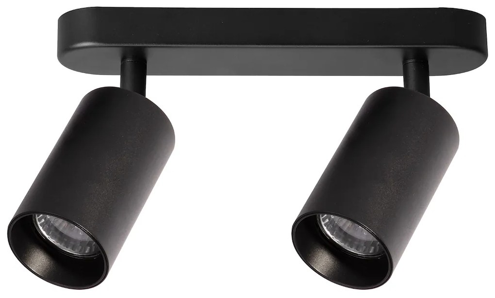Bodové svítidlo Pipe, 2x černé kovové stínítko, b