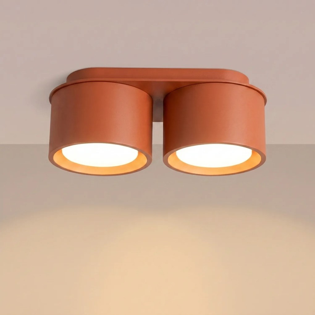 Sollux Lighting Stropní svítidlo MODO 2 okrově červené GX53