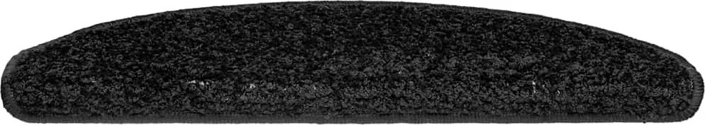 Schodové rohože 20 ks 65 x 21 x 4 cm černé, půlkulaté, velké 3365846