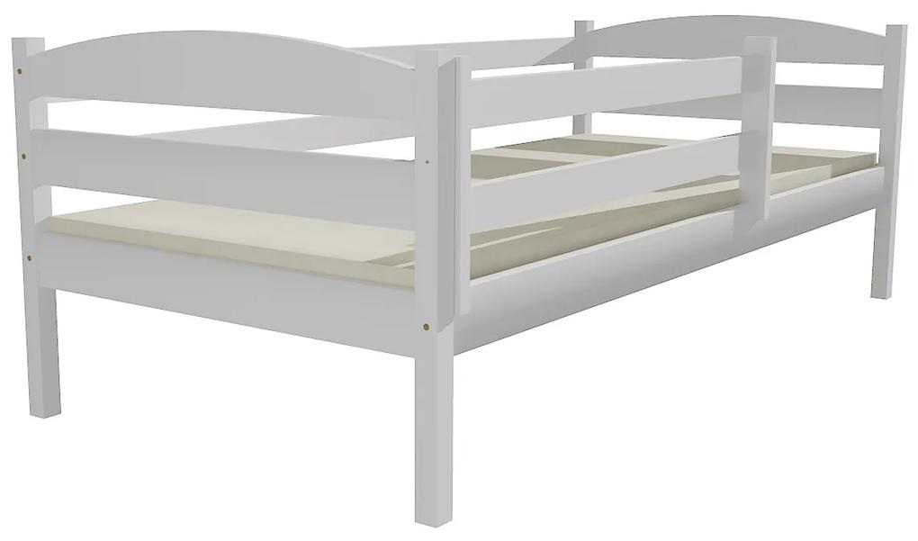 Dětská postel masiv 020 borovice masiv 80 x 200 cm bílá