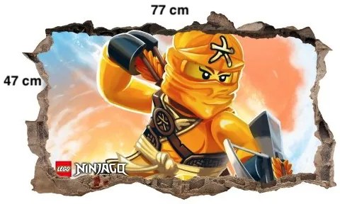 Originální nálepka na zeď LEGO Ninjago Skyler  47 x 77 cm