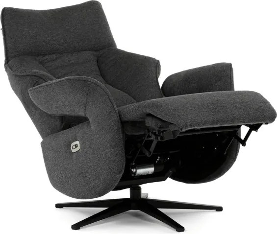 Polohovací křeslo šedé, elektrické TV-B3973 GREY2