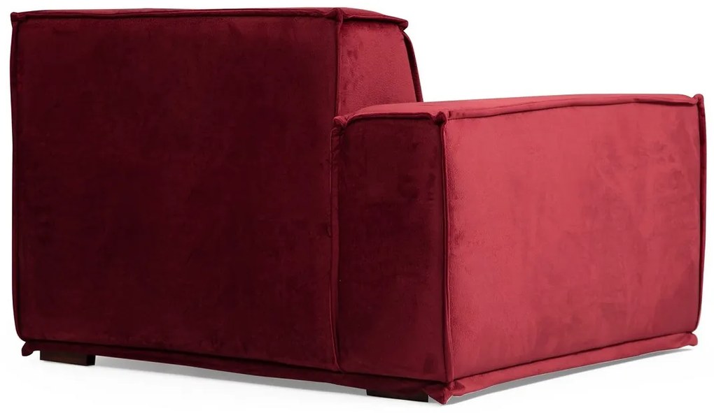 Designová rohová sedačka Valtina bordó - levá