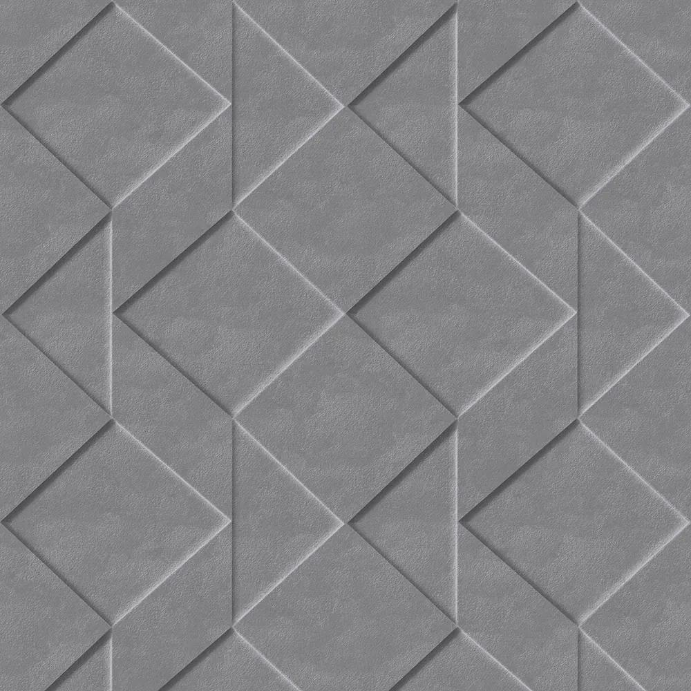 Ugépa Vliesová šedá geometrická tapeta s 3D efektem - M41409 rozměry 0,53 x 10,05 m