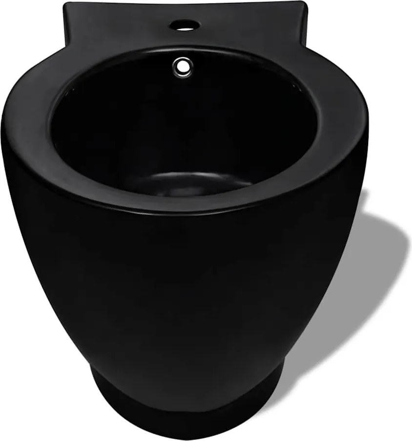 Černá keramická toaleta a bidet 270060