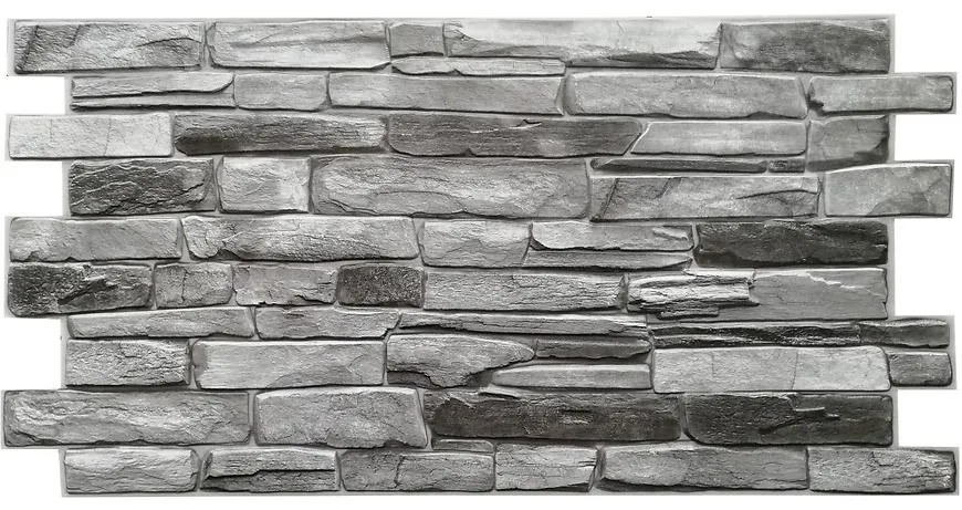 Nástěnný panel PVC Grey Stone 98x49,8 cm