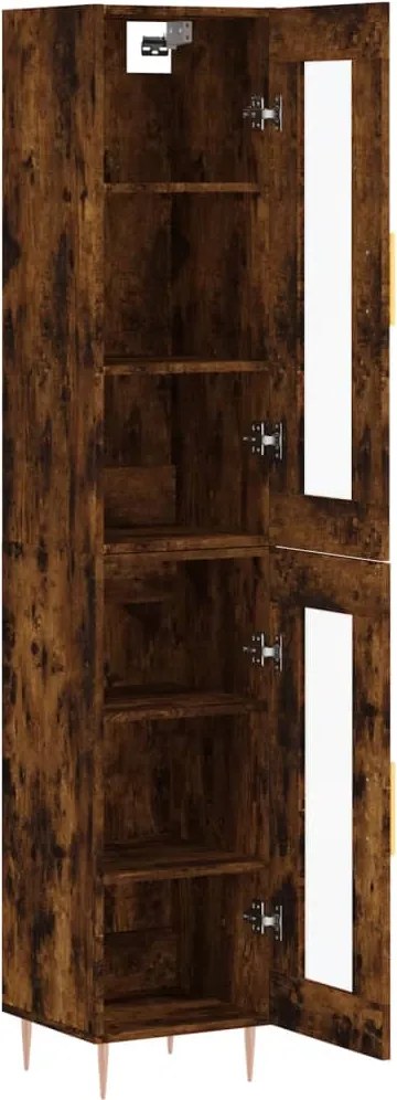 Skříň highboard kouřový dub 34,5 x 34 x 180 cm kompozitní dřevo 3199422
