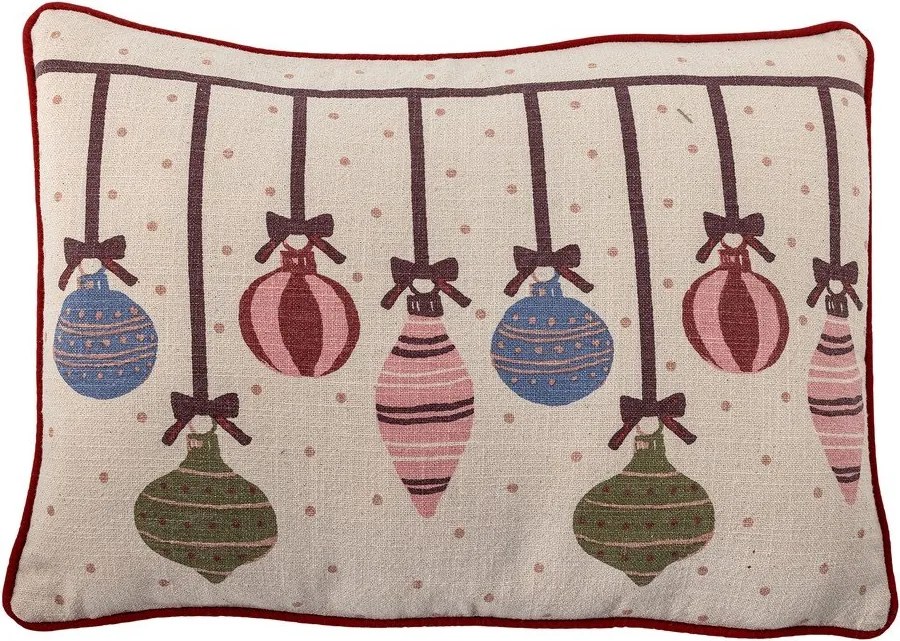 Bavlněný dekorační polštář s vánočním motivem 35x50 cm Ornamentia – Bloomingville