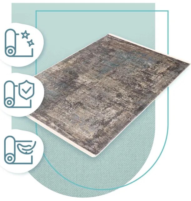 Koberec Split Z332A krémový/tmavě šedý