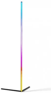 LED stojací lampa Johnny Digital Led Rgb černé s dálkovým ovladačem