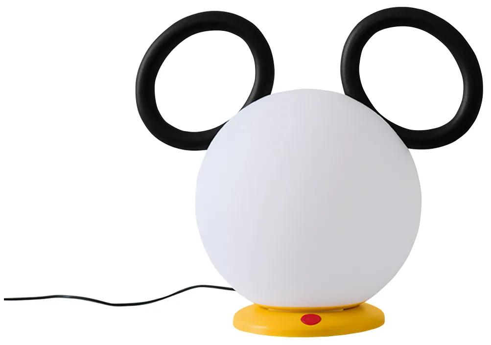 Bílá plastová stolní/stojací lampa Fermob Mickey Mouse © 30 cm