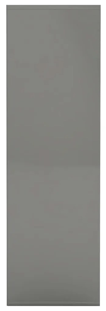 Knihovna - šedá s vysokým leskem | 98x30x98 cm