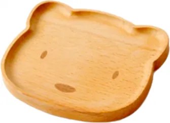 ČistéDřevo Dřevěný talířek - medvídek
