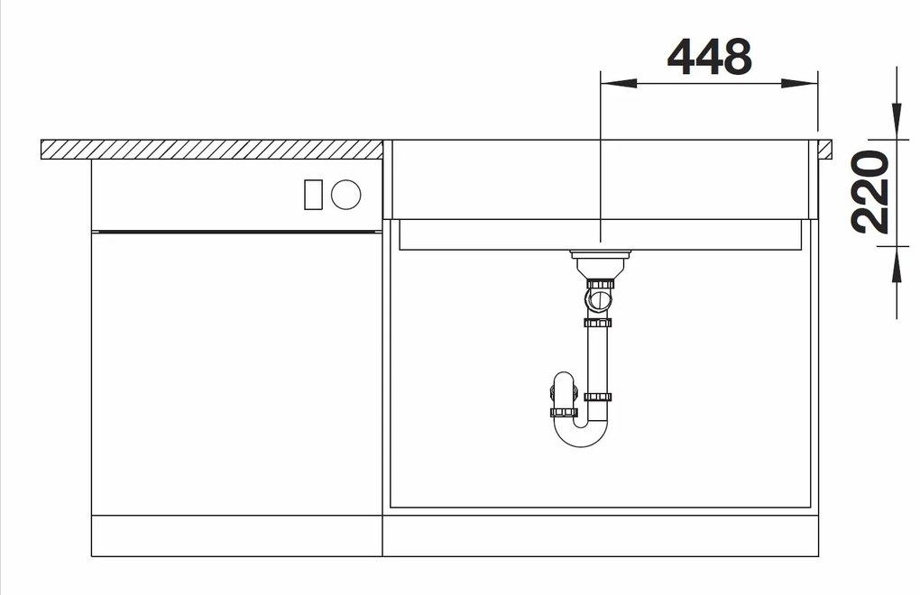 BLANCO GmbH + Co KG Blanco VINTERA XL 9-UF silgranit černá bez excentru