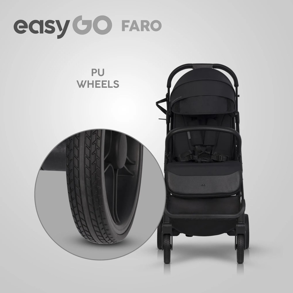Sportovní kočárek EasyGo Faro Ebony Black