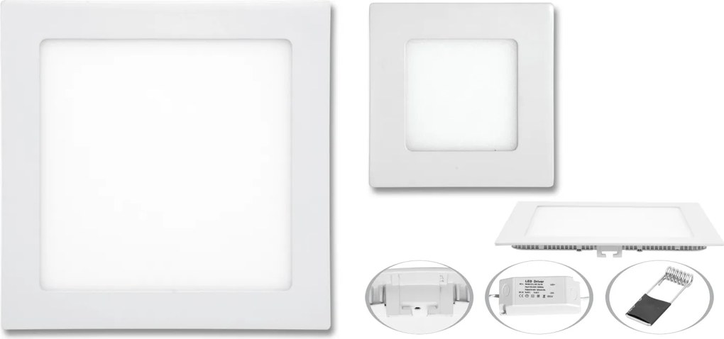 Ecolite LED vestavné svítidlo RAFA 170 x 170 x 10 mm