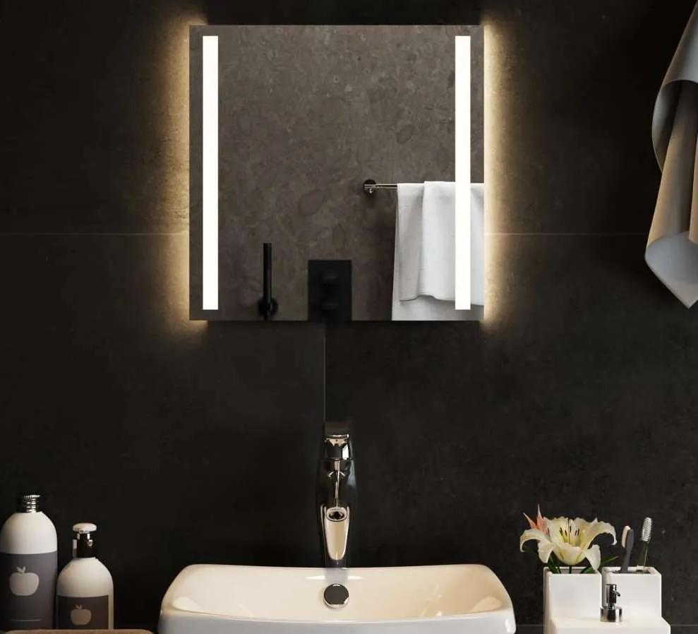 vidaXL Koupelnové zrcadlo s LED osvětlením 40x40 cm [151738]