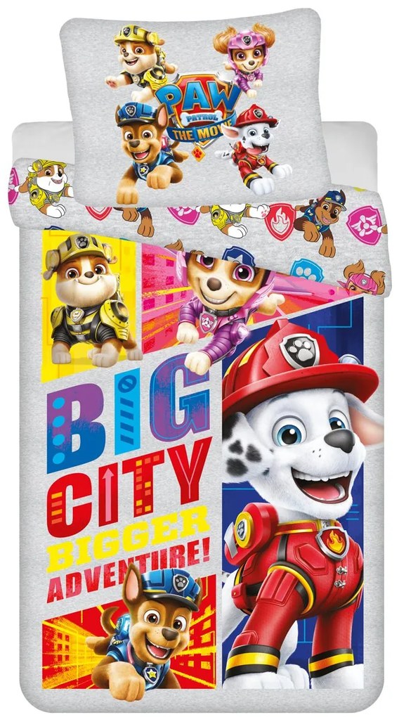 Dadka Vracov Dadka Paw Patrol 303 dětské bavlněné povlečení Rozměr: 1x 70 x 90 a 1x 140 x 200 cm