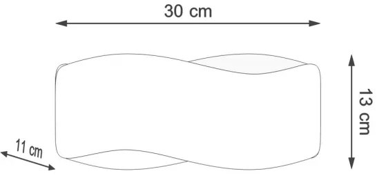 Sollux SL.1019 - Nástěnné svítidlo TILA 1xG9/40W/230V 30 cm černá