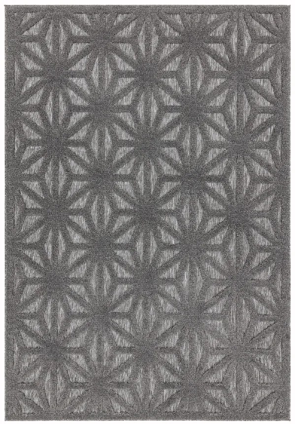 Tribeca Design Kusový koberec Secco Anthracite Star Rozměry: 80x150 cm
