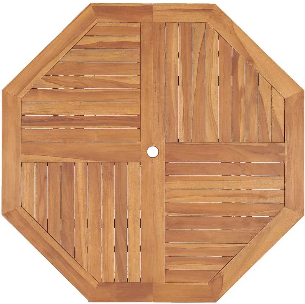 Zahradní jídelní stůl 110 x 110 x 75 cm masivní teak 318478