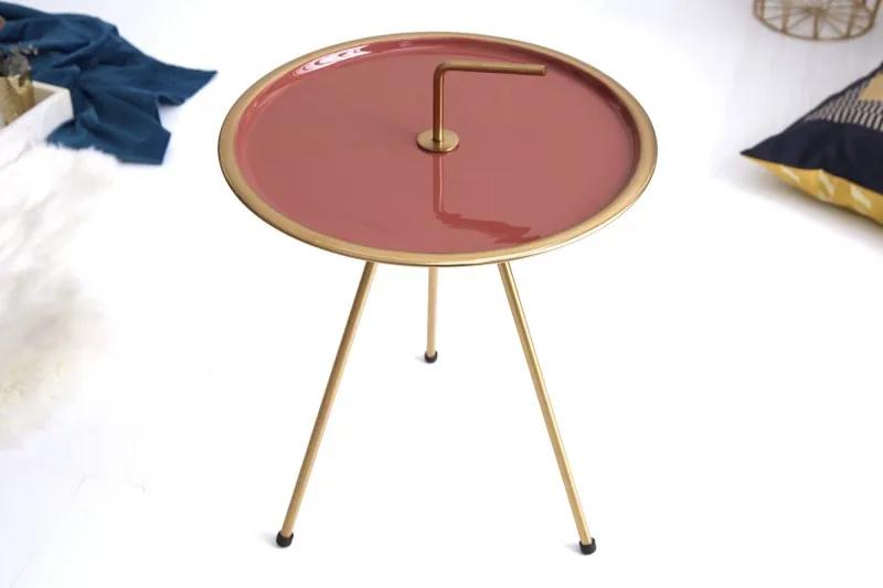Deflee Odkládací stolek SIMPLY CLEVER 42 CM růžový OS39492kov  42 cm x 55 cm x 42 cm