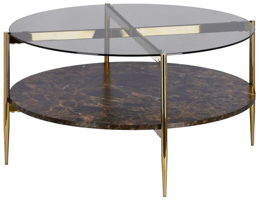 OnaDnes -20% Skleněný konferenční stolek Kave Home Kamilah 84 cm