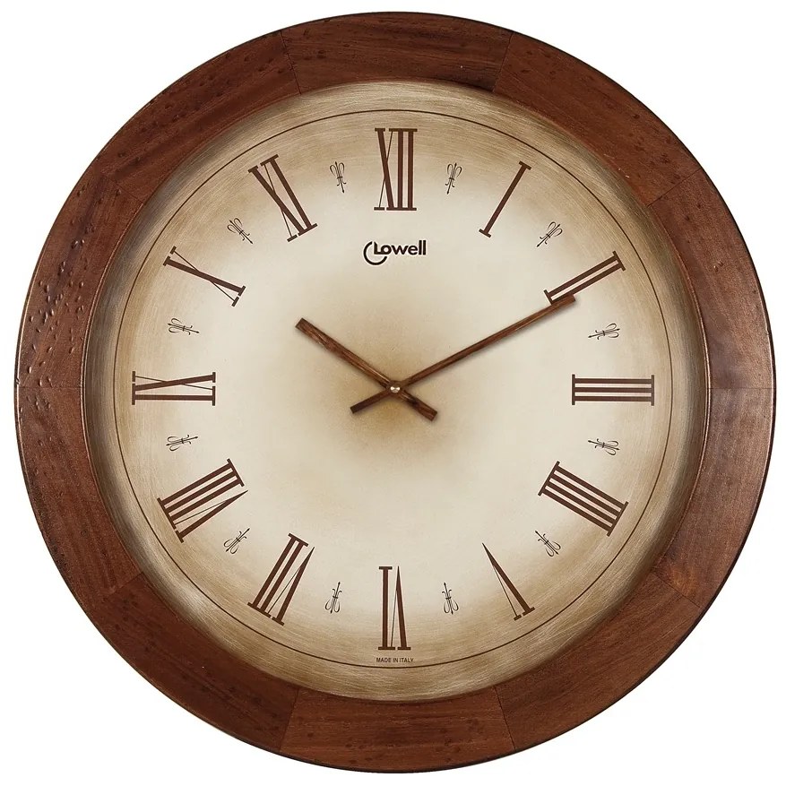 Dřevěné nástěnné hodiny 11021B Lowell Prestige 55cm