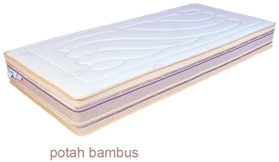 Pěnová matrace Mabo MESTE KOMBI hard/med 23 cm - 100 x 200 Potah: Bambus, Lehací vrstva: Eucafeel HR foam
