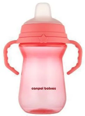 Canpol babies Hrneček se silikonovým pítkem FirstCup 250 ml Žlutý