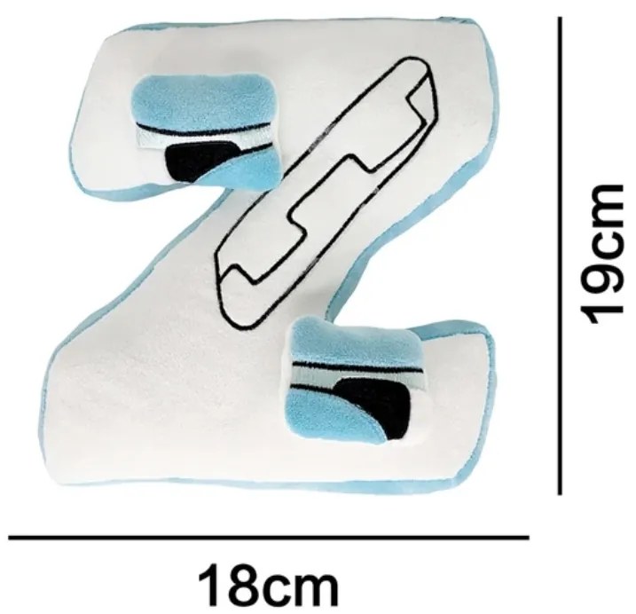 Alphabet plyšová písmenka (Abeceda) 18-26 cm Varianta: Z