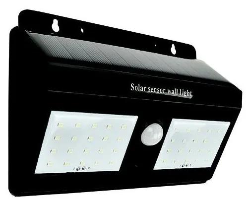 Eurolamp | LED Solární nástěnné svítidlo se senzorem LED/1,2W/3,7V 6500K IP65 | EU0093