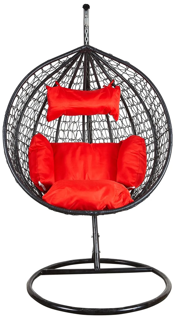 Aga Závěsné křeslo ORTA Black - Red
