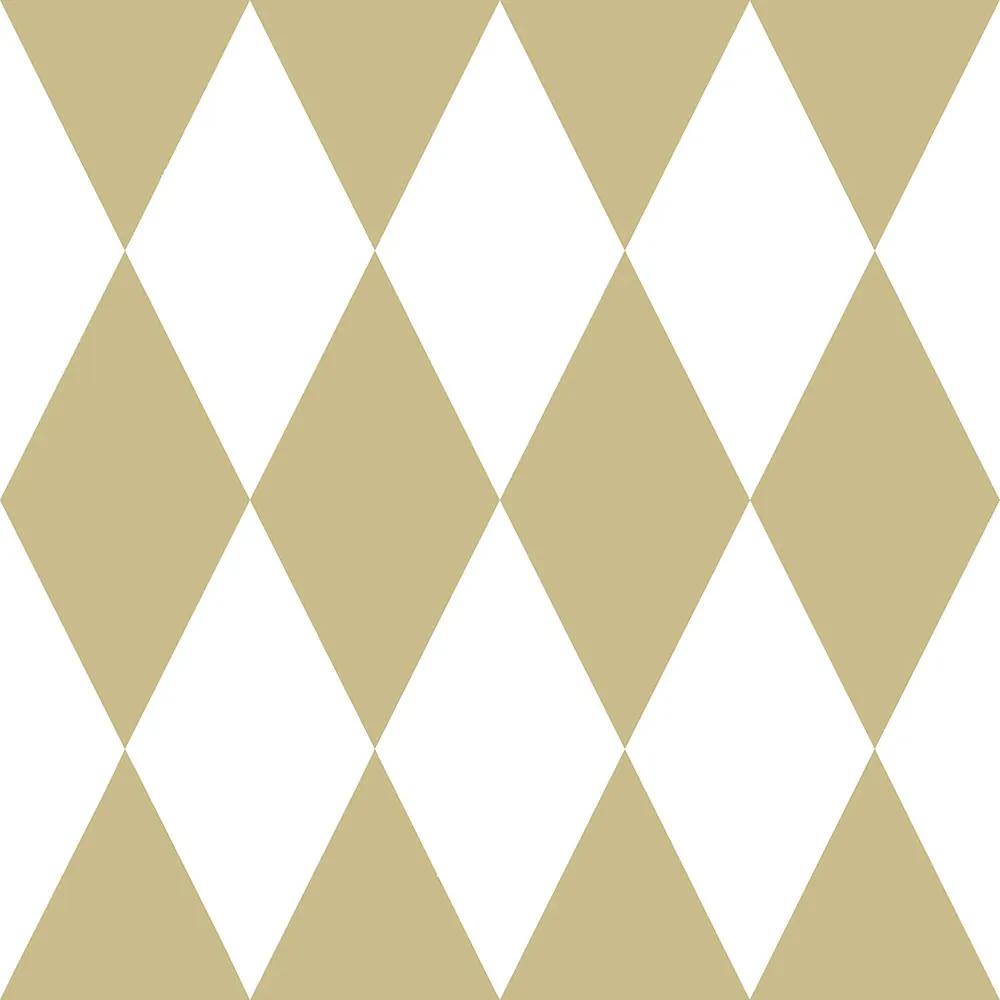 Vliesová tapeta - bílé a zlaté kosočtverce 347669, Precious, Origin