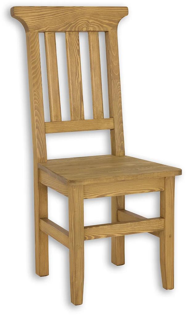 Drewmax KT704 - Dřevěná židle 46x105x49cm  - Borovice, Rustikal