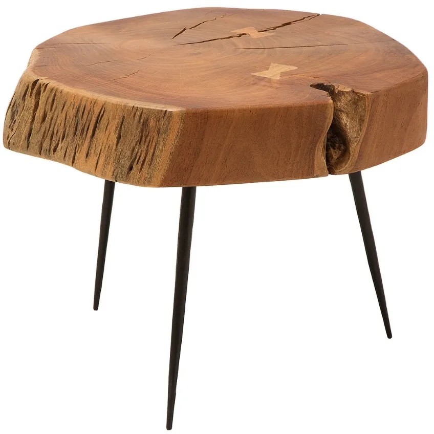 DNYMARIANNE -25% Moebel Living Masivní akátový konferenční stolek Barstow 60 cm