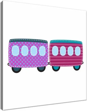 Tištěný obraz Dva barevné vagóny 30x30cm 2753A_1AI