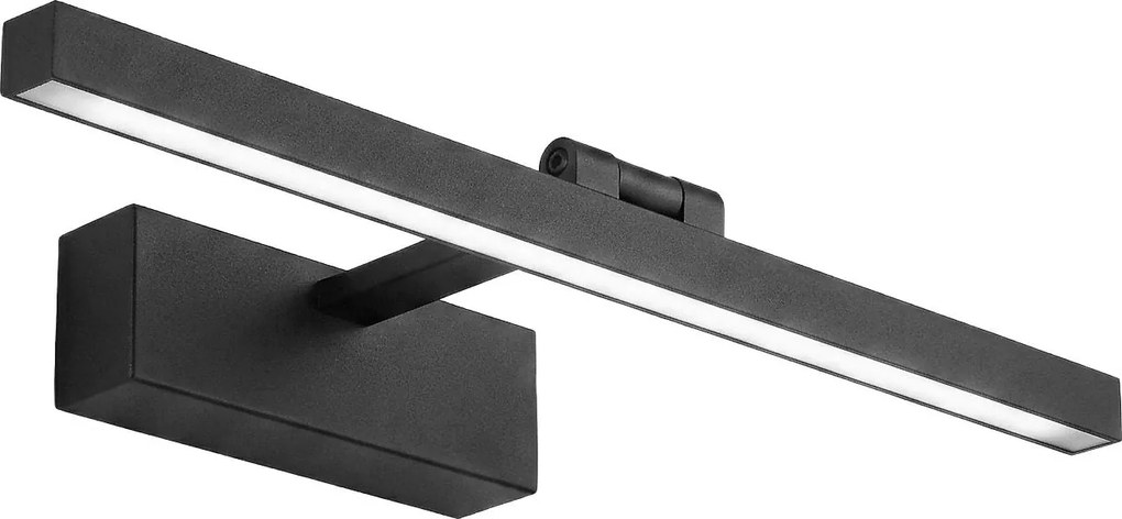 Toolight Rea, Koupelnové nástěnné LED svítidlo APP1866-1W 40 cm Black, OSW-66022