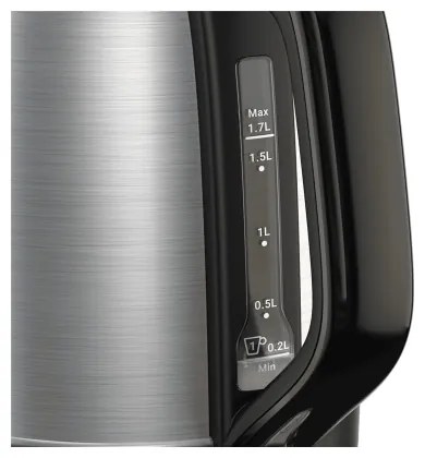 Tefal - Rychlovarná konvice SUBITO 1,7l 2400W/230V nerez/černá