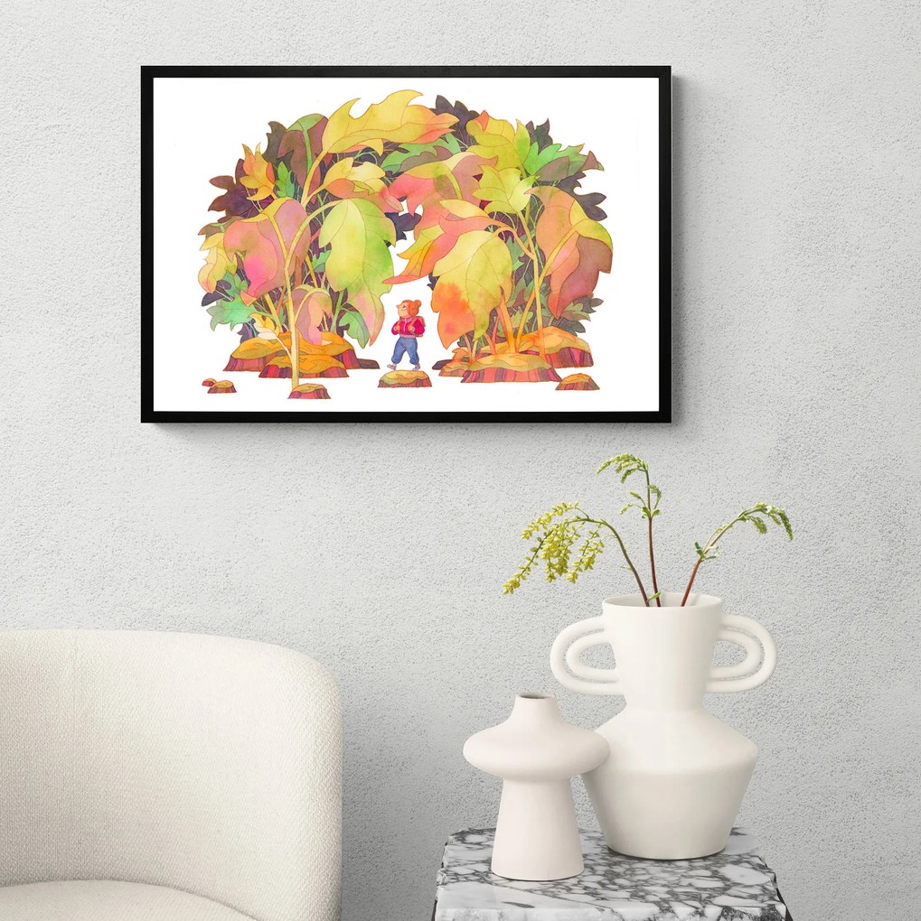 Štěpánka Jislová | The Girl Explorer Rám: Bílý, Velikost: 70 x 100 cm
