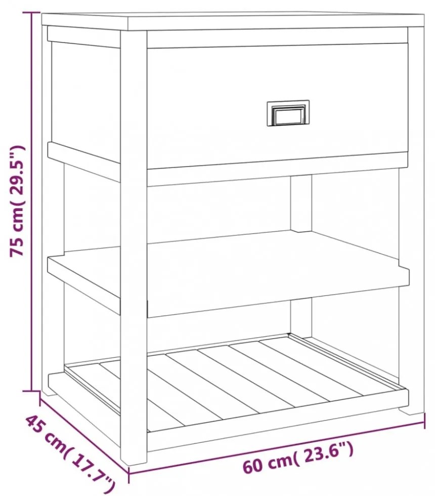 Koupelnová skříňka Dekorhome 90 cm