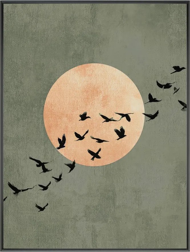 Tištěný obraz s rámem 60x80 cm Midnight Flight – Styler