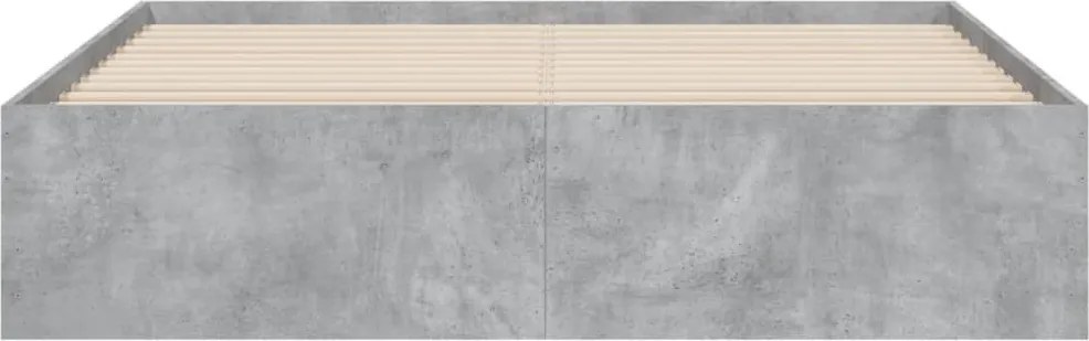 Rám postele se zásuvkami betonově šedý 150 x 200 cm kompozit 3207269