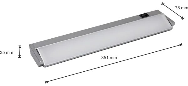LED Podlinkové svítidlo LED/5W/230V stříbrná
