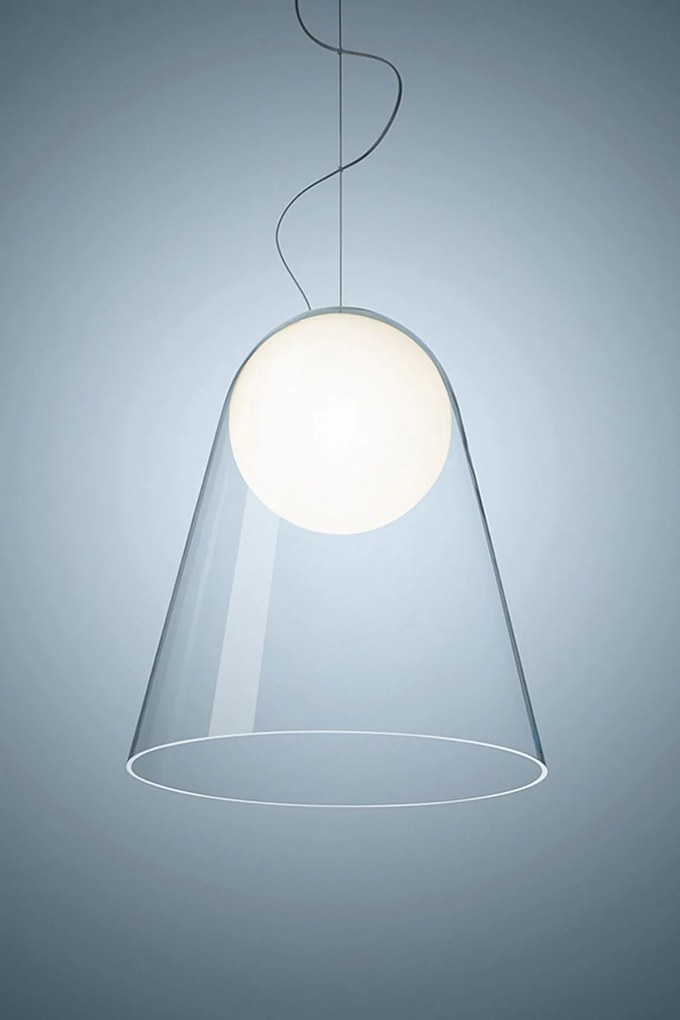 Toolight - závěsná skleněná lampa G9 25W APP1029-1CP, stříbrná, OSW-09485