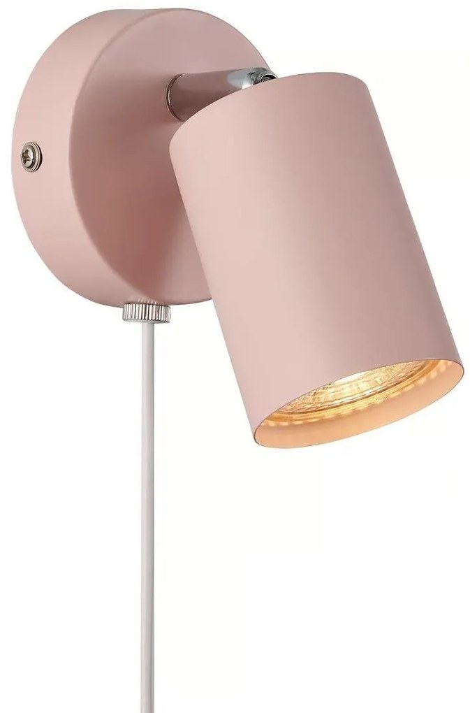 Nástěnná lampa nordlux praktická čtecí led lampička explore - růžová