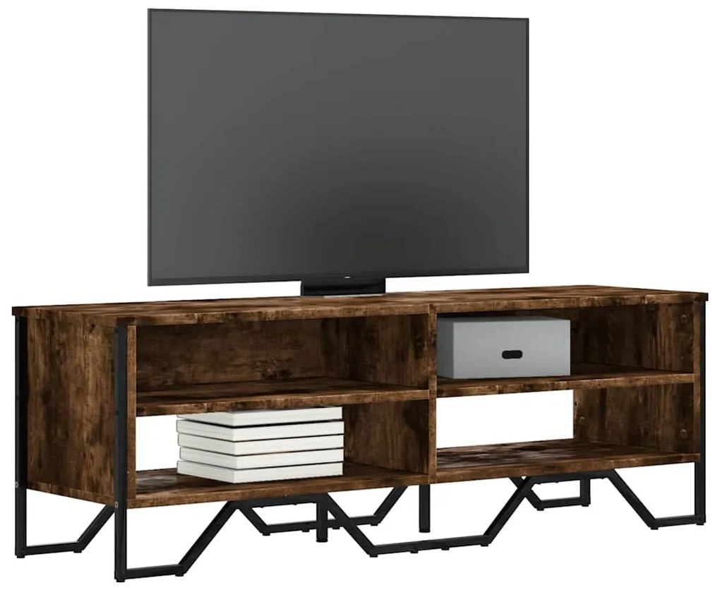 TV skříňka kouřový dub 122 x 34 x 41 cm kompozitní dřevo