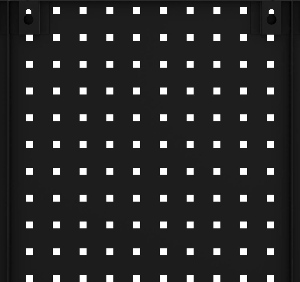 Kovová tabule na nářadí, černá, 1200x600x10 mm: PAULA All Black