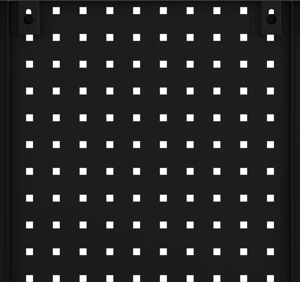 Stěna na nářadí PAULA, 1200 x 600 x 10 mm, All Black: černá