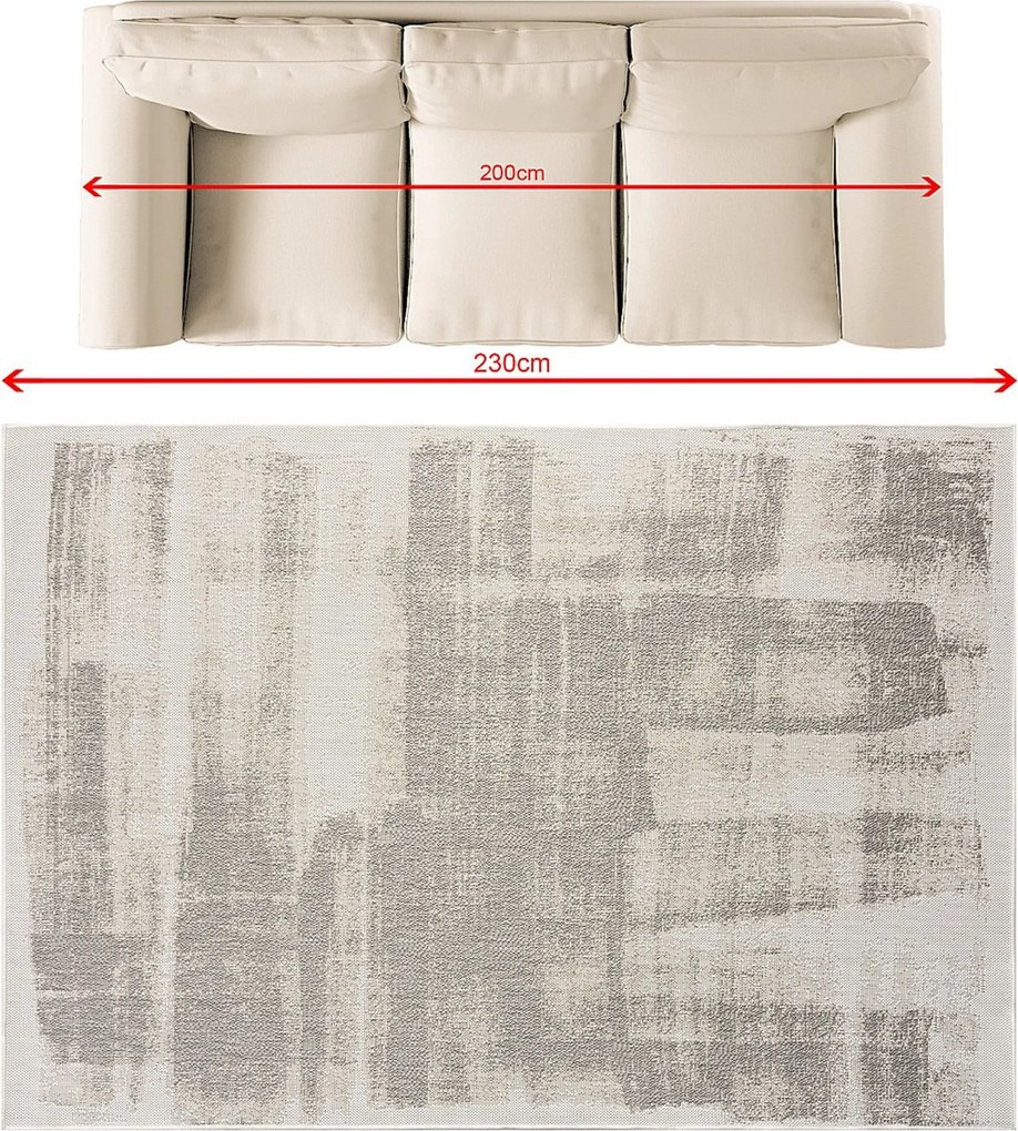 Koberec Abstract Gray I 160x230 cm